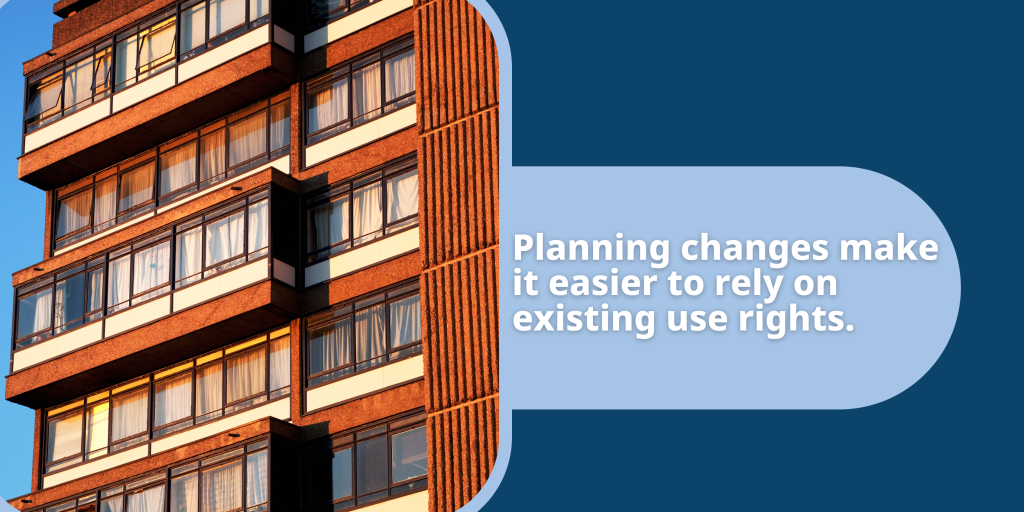 ‘People should be able to have their existing use rights application ...